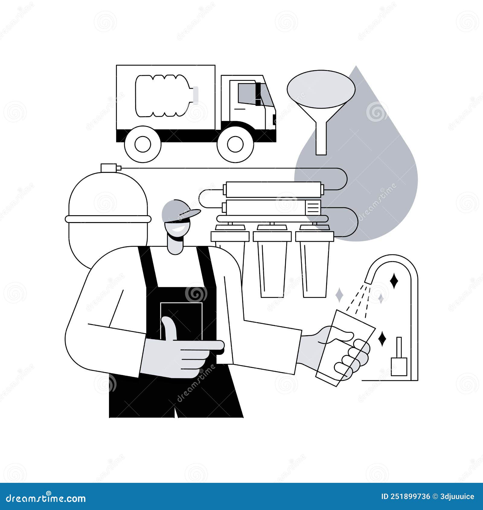 Water Filtering Systems Set 01 Cartoon Vector | CartoonDealer.com ...