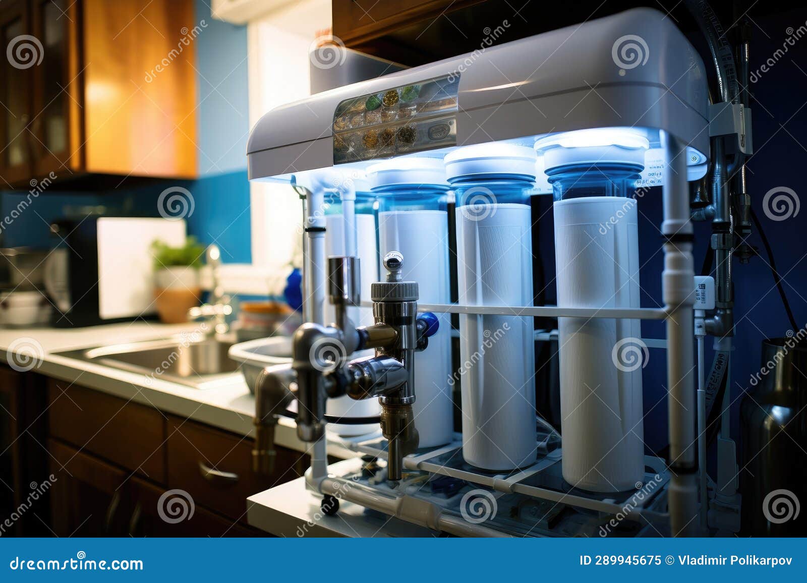Water Filters in the Kitchen Stock Image - Image of manufacturing, cafe ...