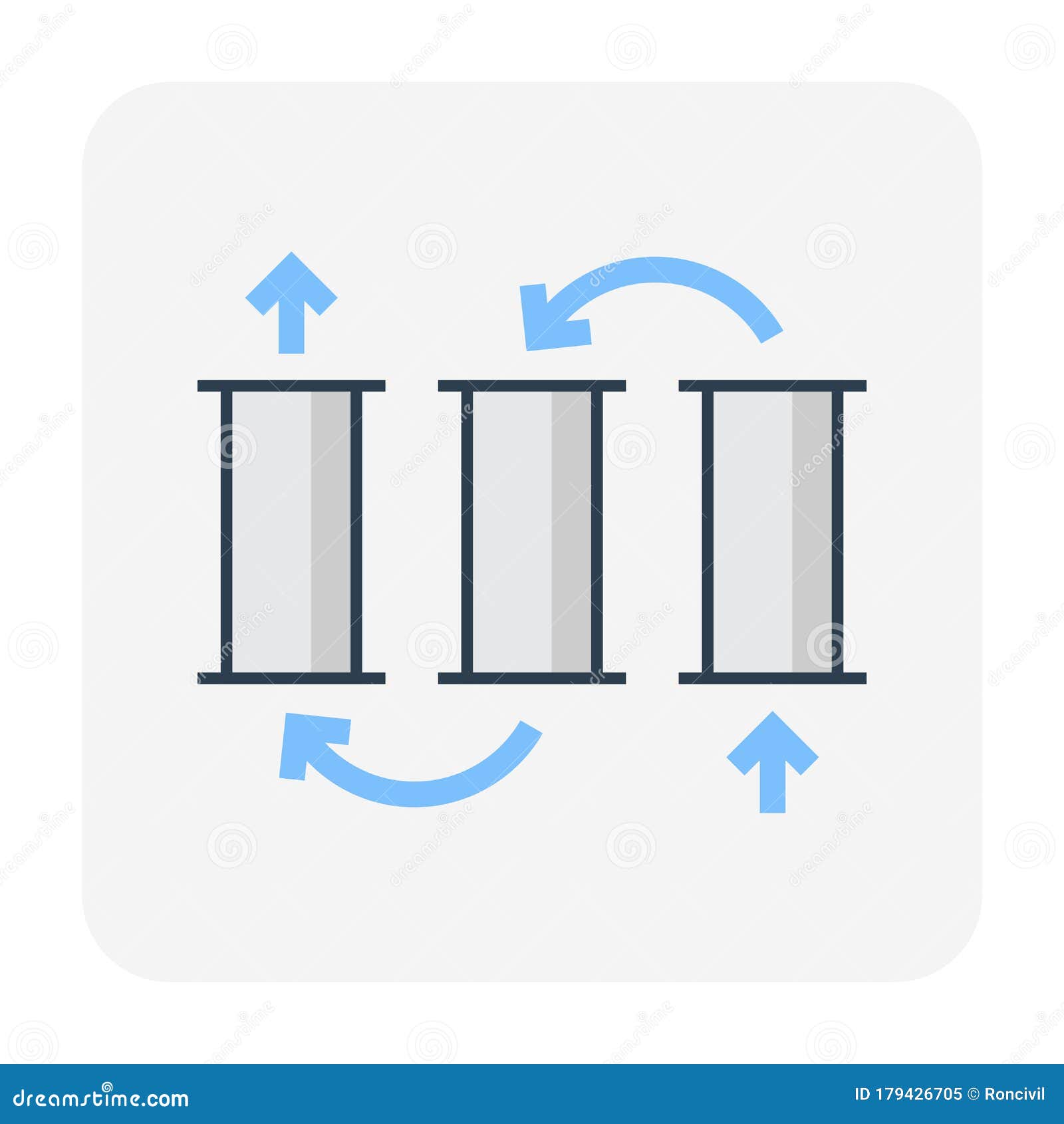 Water filtration icon stock vector. Illustration of fresh - 179426705