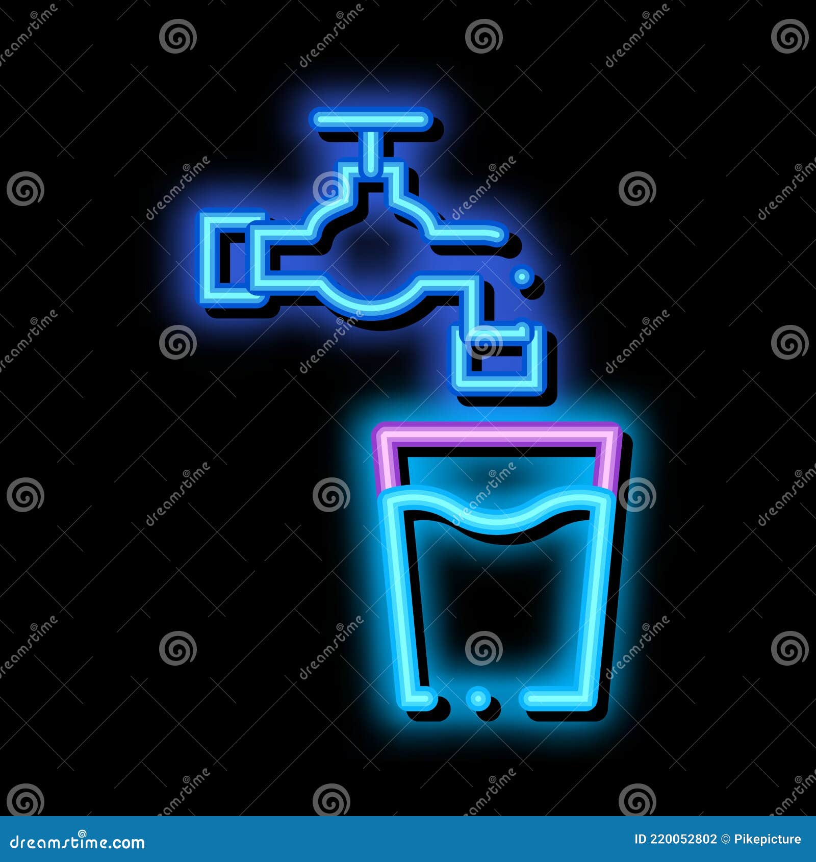 Water Final Microfilter Vector Sign Thin Line Icon Stock Vector ...