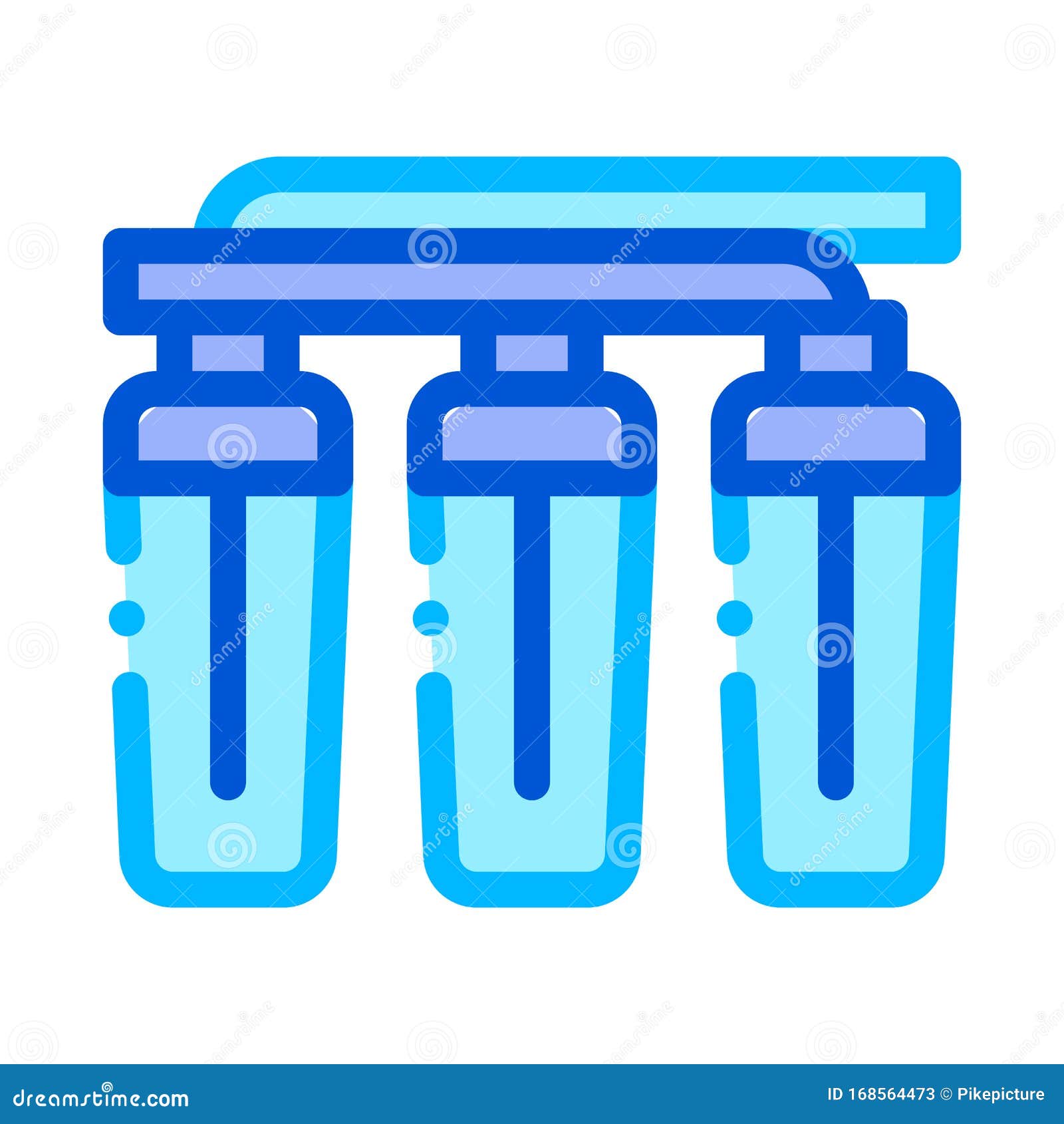 Water Final Microfilter Vector Sign Thin Line Icon Stock Vector ...