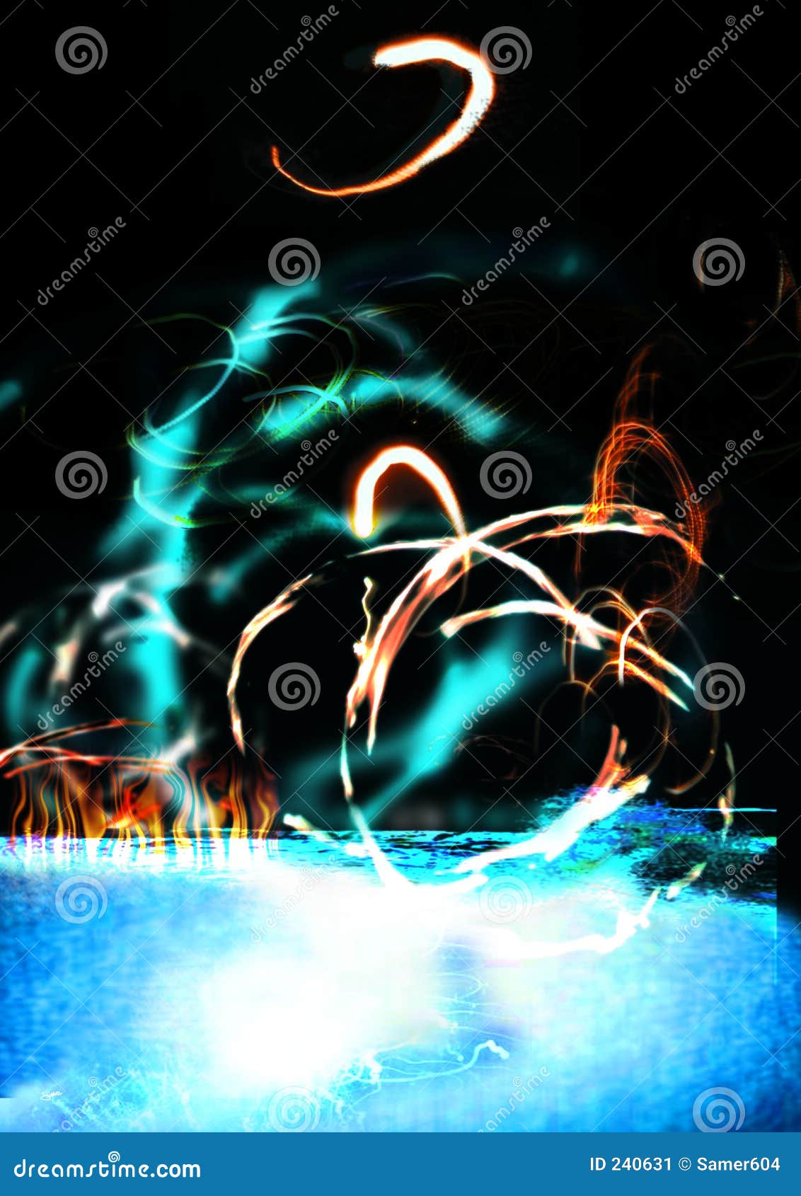 Water & fire stock image. Image of danger, nature, combination - 240631