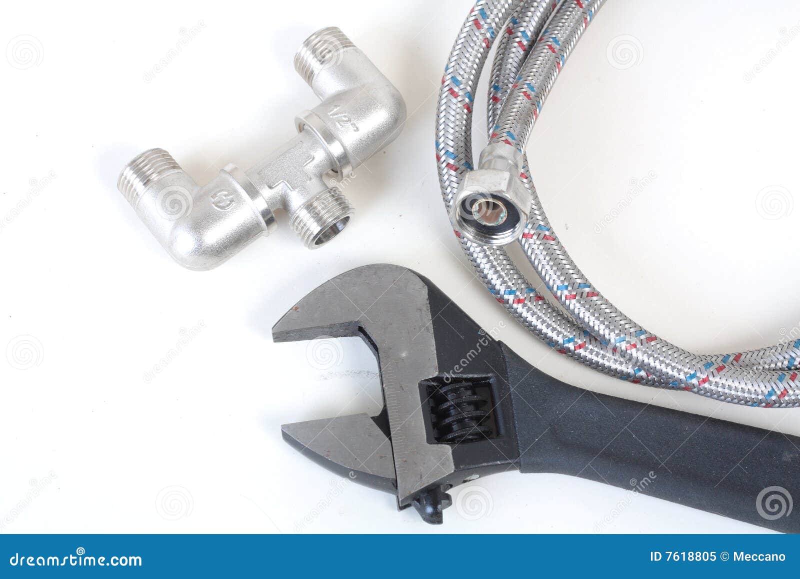 Water Fittings, Pipe and Tool Stock Image - Image of equipment ...