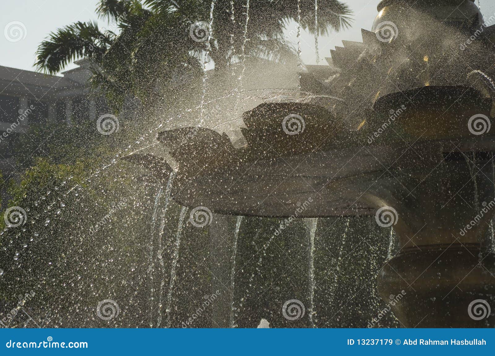 Water Flashing Motion of Fountain Stock Image - Image of water ...