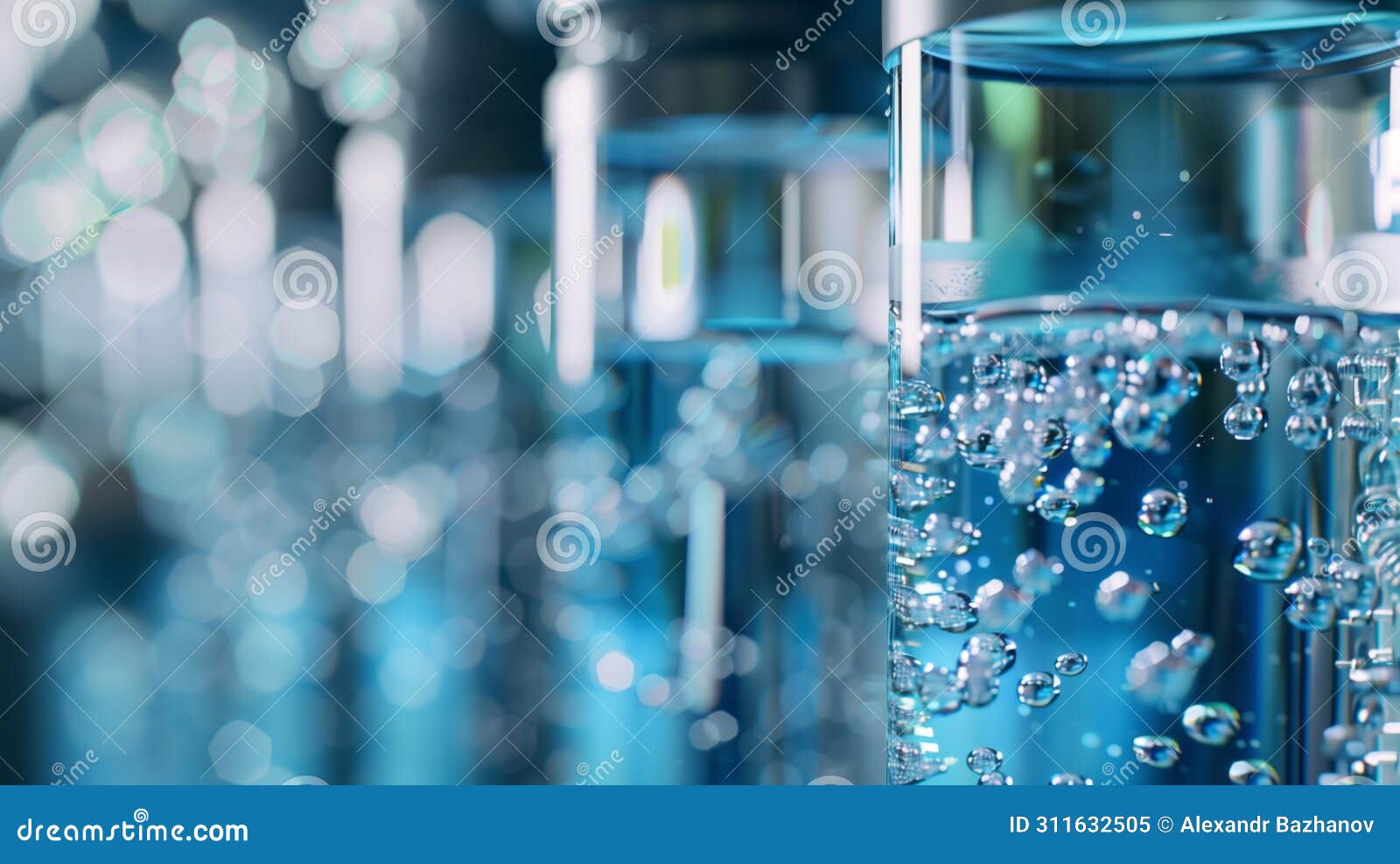 Water in a flask close-up stock illustration. Illustration of clean ...