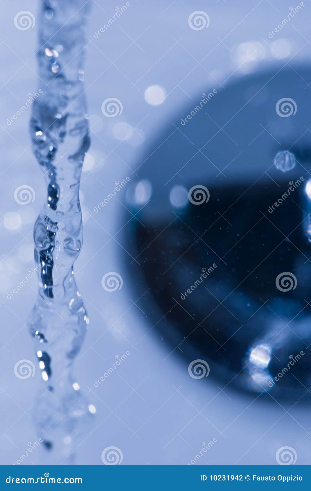 Water flow stock photo. Image of fresh, blue, washbasin - 10231942