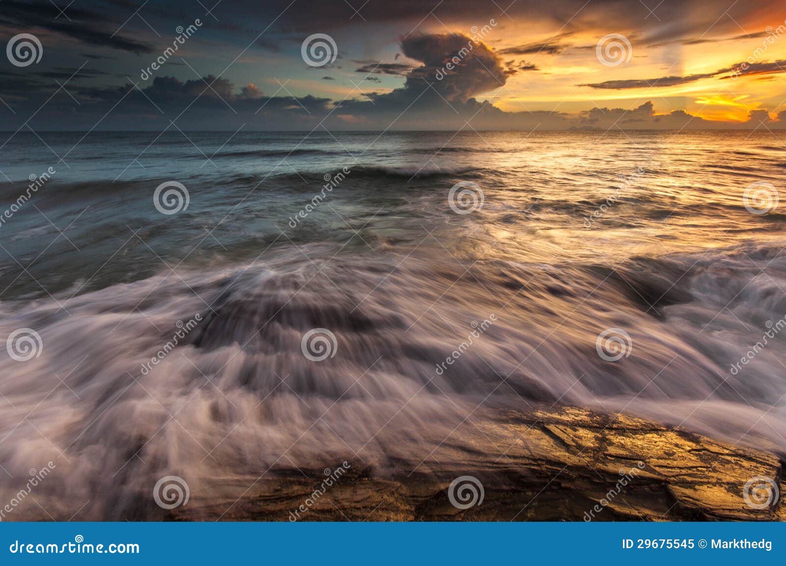 Water flow stock image. Image of panorama, scenery, sunrise - 29675545