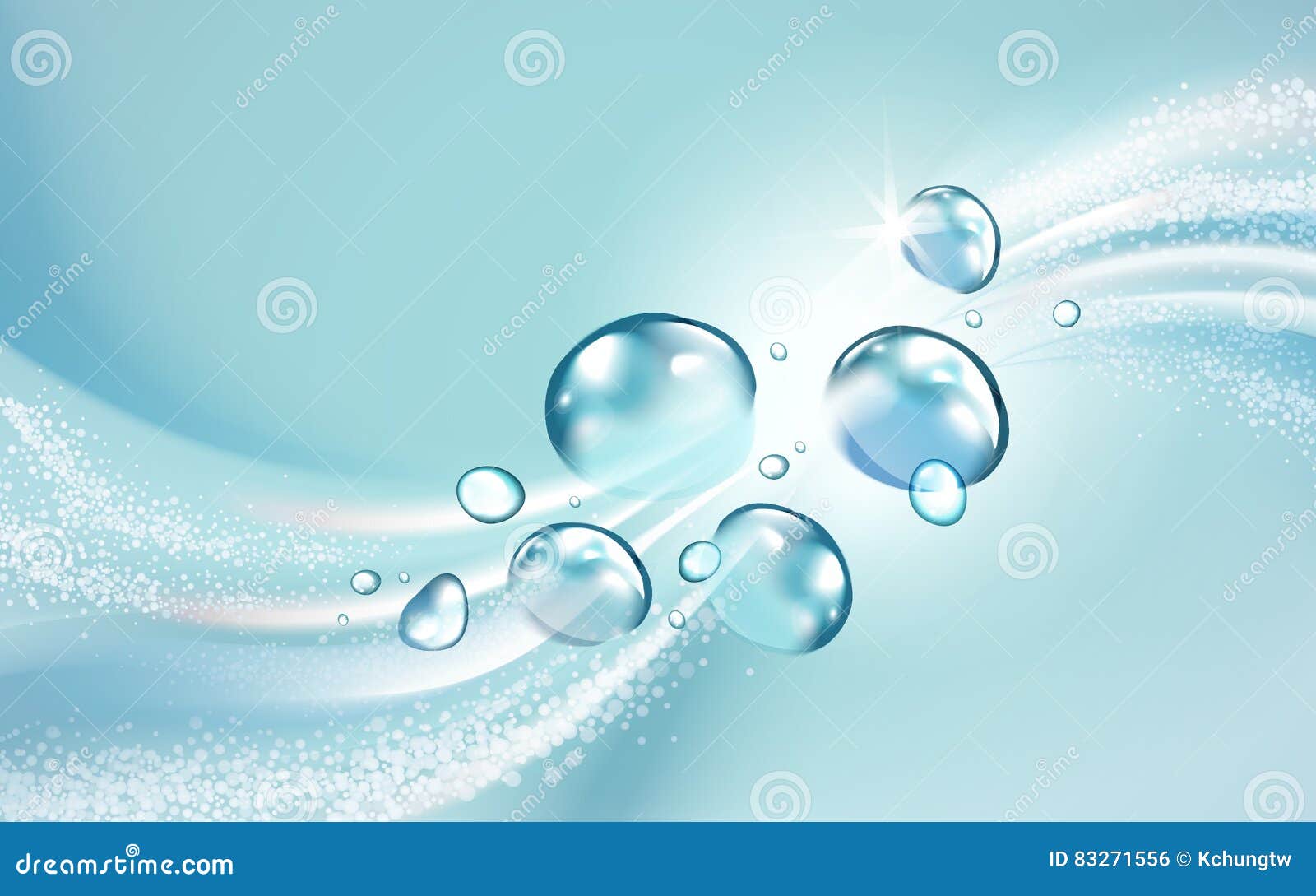 Water flow with bubble stock vector. Illustration of closeup - 83271556