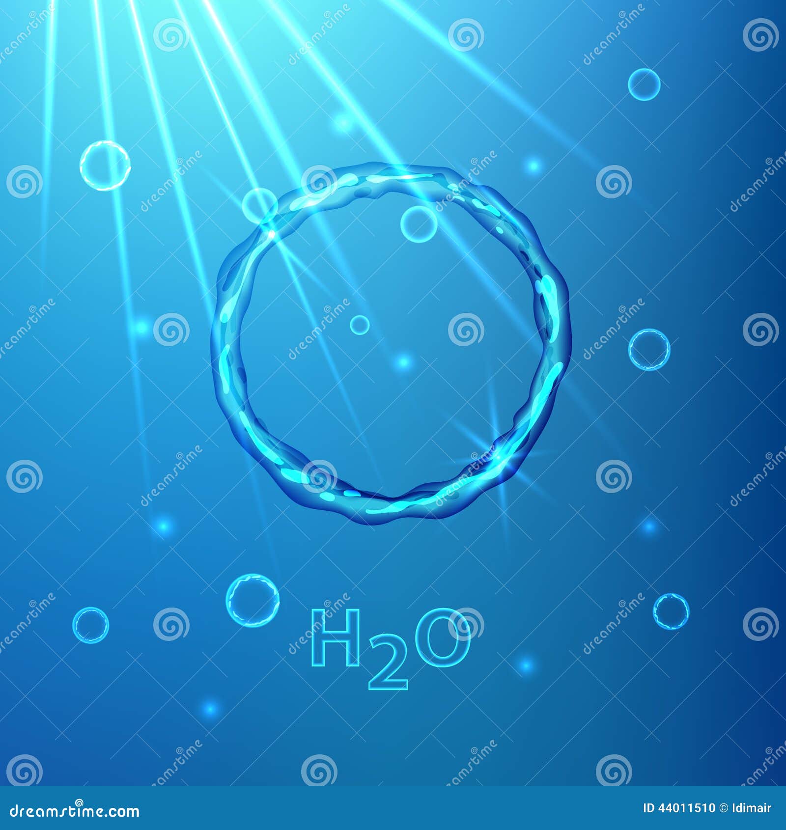 Water Flow Bubble. Vector stock vector. Illustration of chemical - 44011510