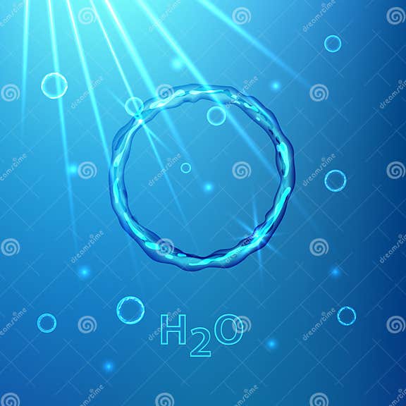 Water Flow Bubble. Vector stock vector. Illustration of chemical - 44011510