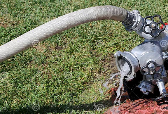 Water Flow Coming Out from a Fire Hydrant Stock Image - Image of ...