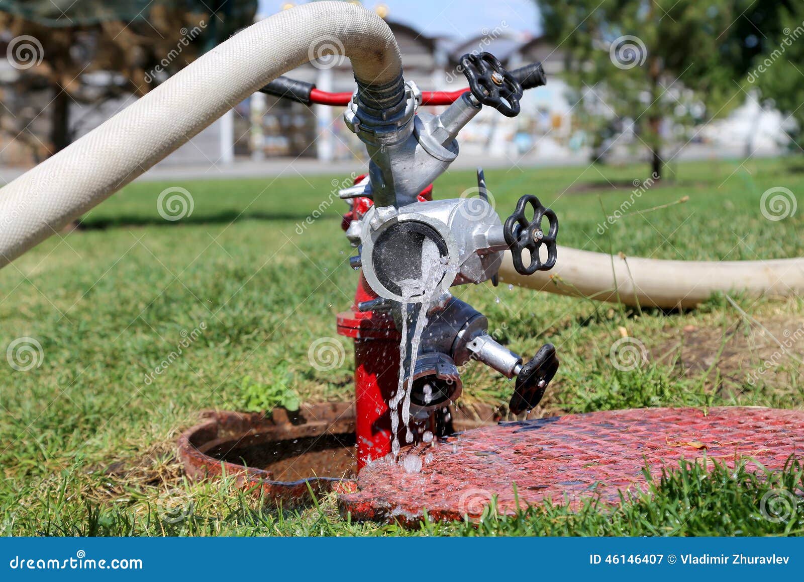 Water Flow Coming Out from a Fire Hydrant Stock Image - Image of ...