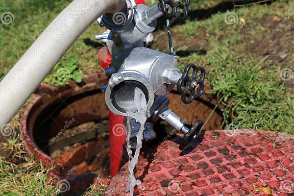 Water Flow Coming Out from a Fire Hydrant Stock Image - Image of ...
