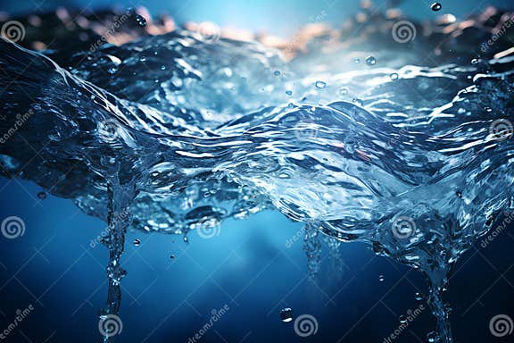 Water flow effect stock illustration. Illustration of transparent ...