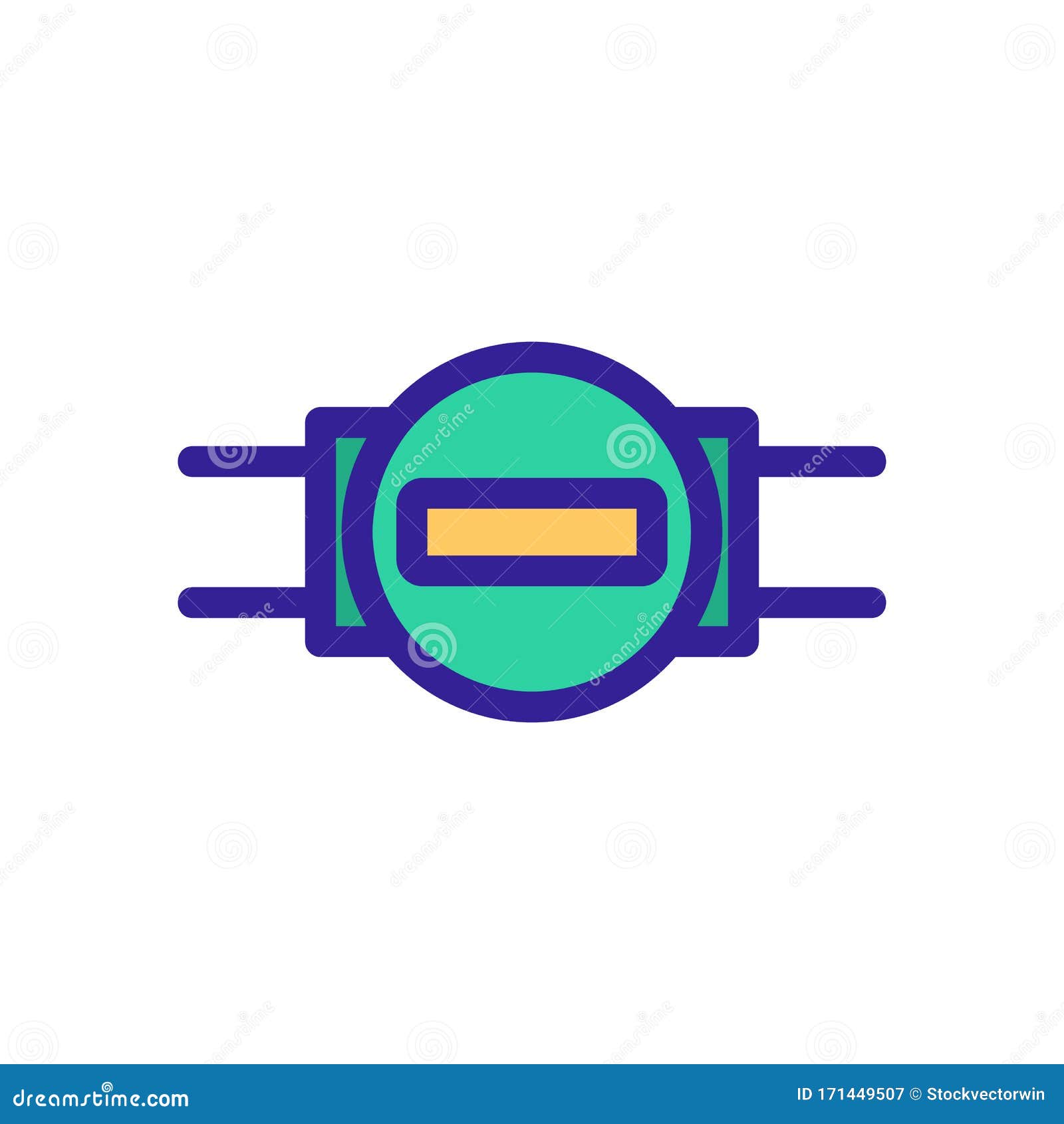 Water Flow Indicator Icon Vector. Isolated Contour Symbol Illustration ...