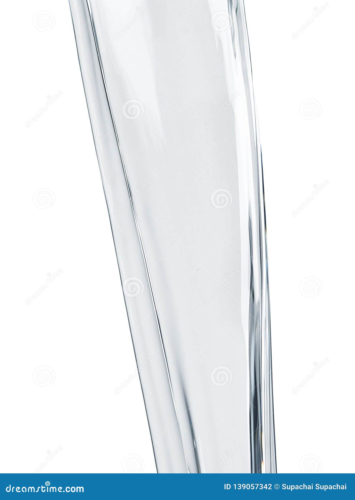 Water Flow on an Isolated White Background Stock Photo - Image of ...