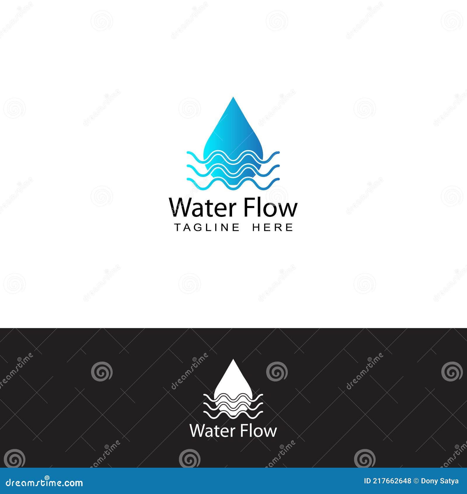 Water Flow Logo Template Design Vector Stock Vector - Illustration of ...