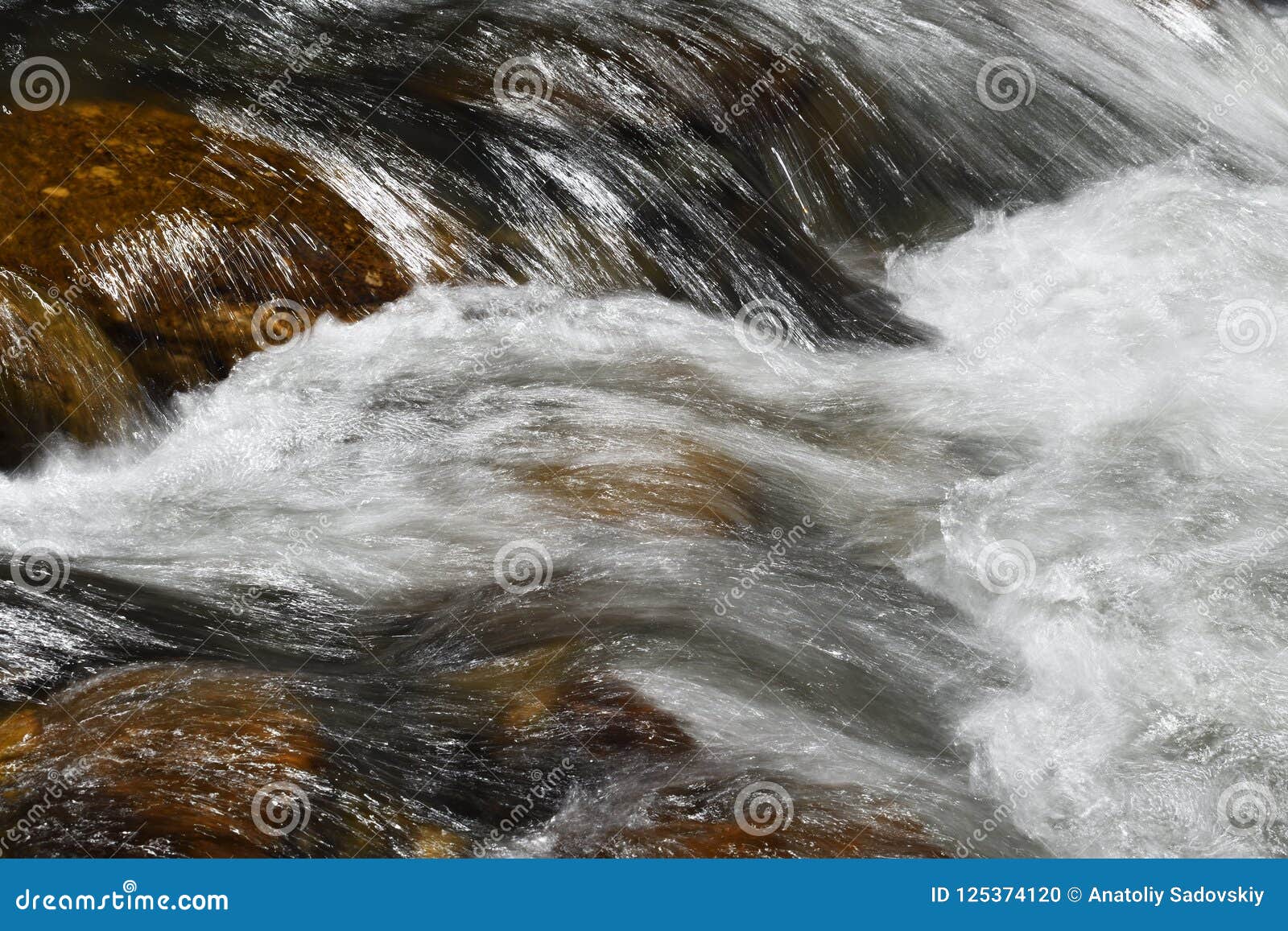 Water flow close-up stock photo. Image of flow, nature - 125374120