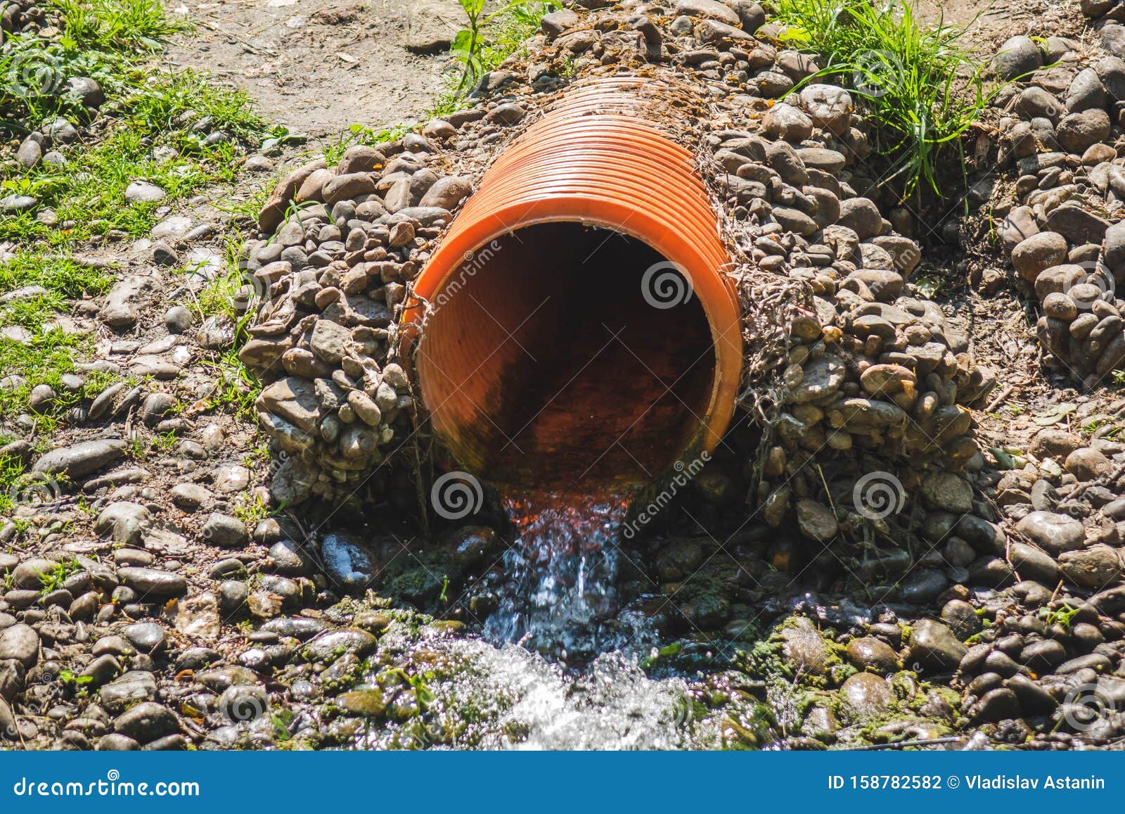 Water Flow from Pipe , Sunset and Abstract Stock Photo - Image of clean ...
