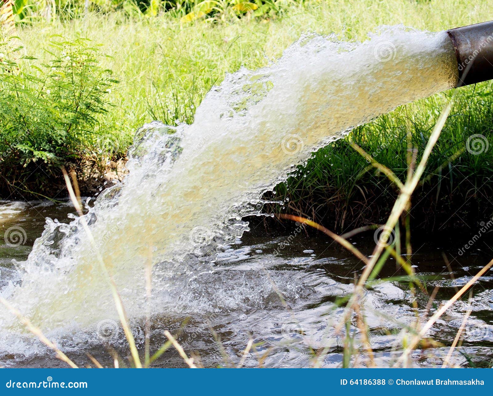 Water flow stock photo. Image of country, industrial - 64186388
