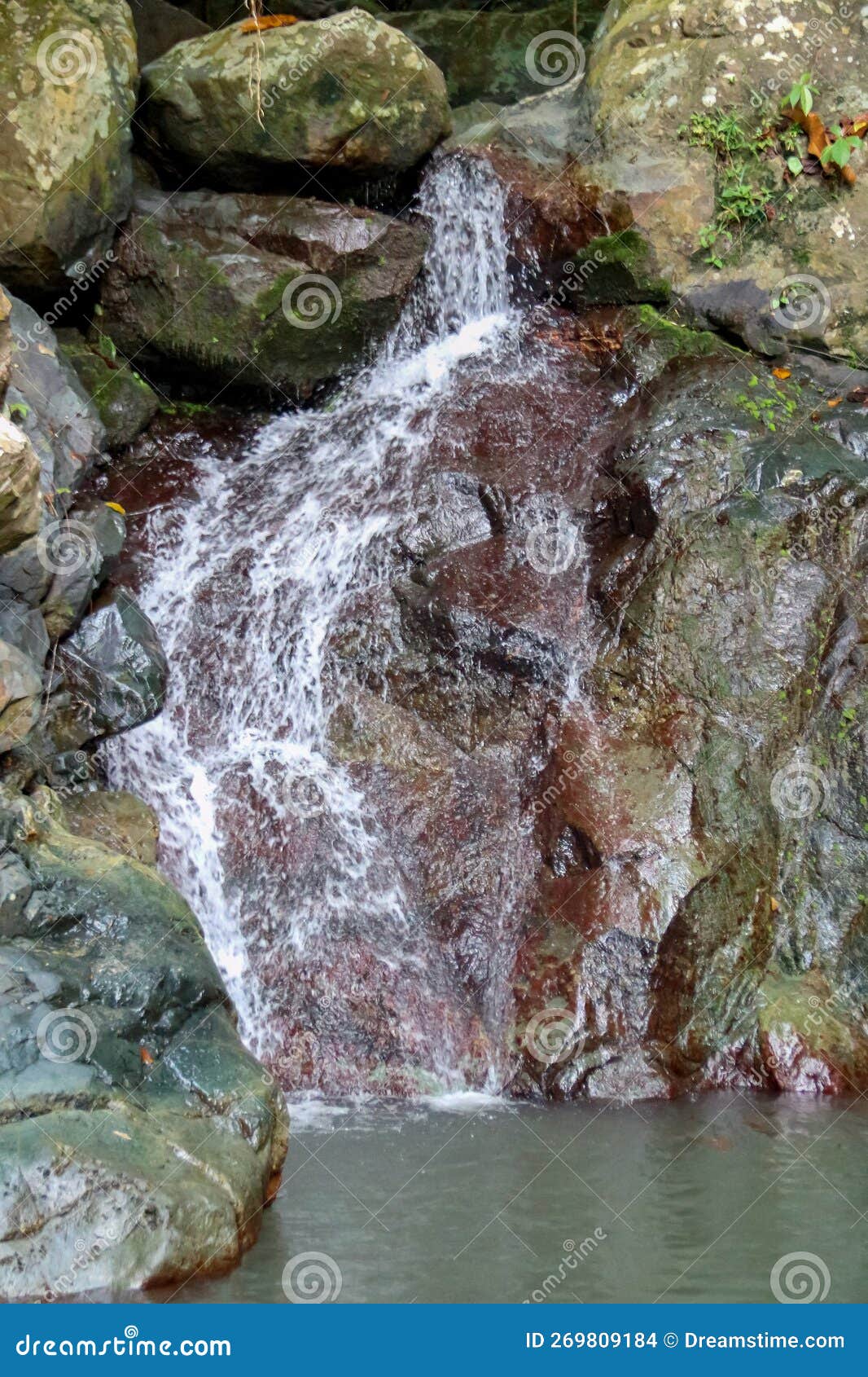 The Water Flow in the River that Passes through the Rocks Stock Photo ...