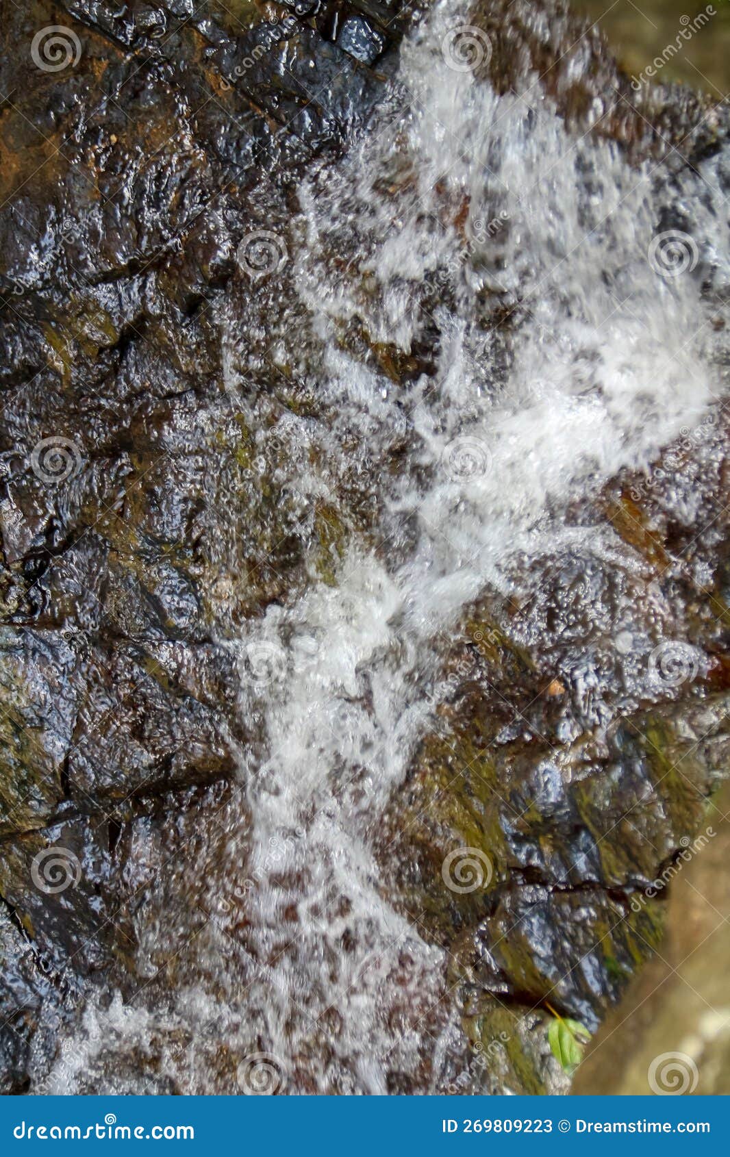 The Water Flow in the River that Passes through the Rocks Stock Image ...