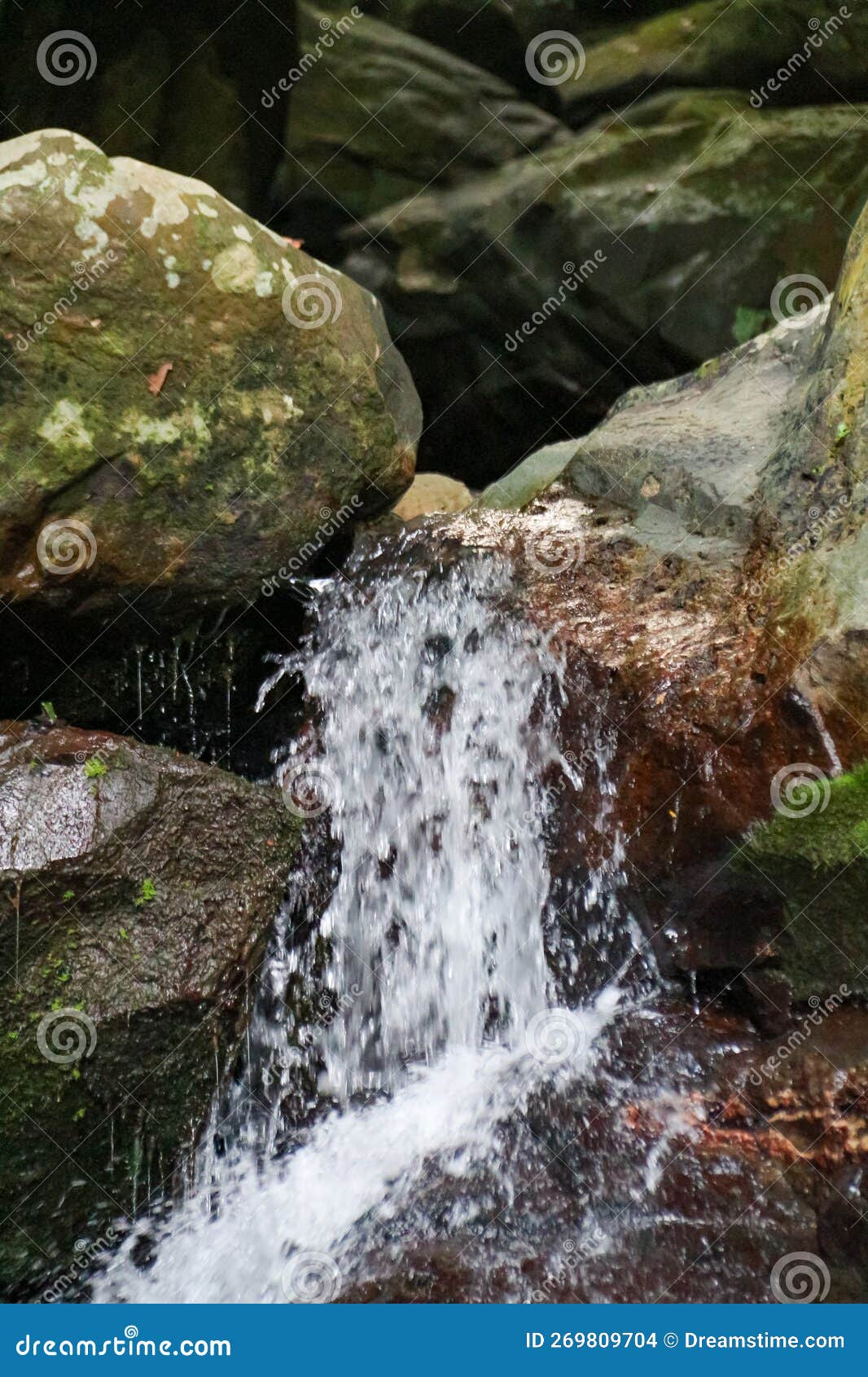 The Water Flow in the River that Passes through the Rocks Stock Photo ...
