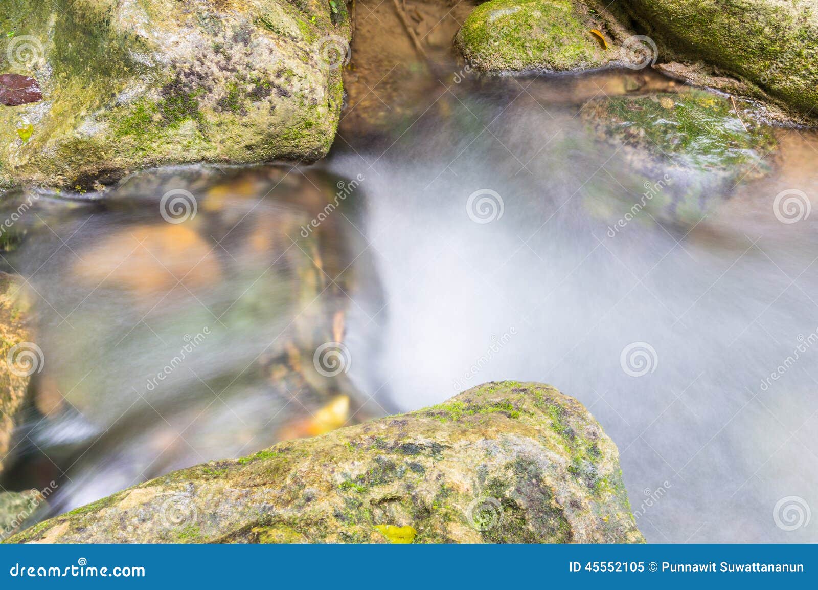 Water flow stock image. Image of small, green, thailand - 45552105