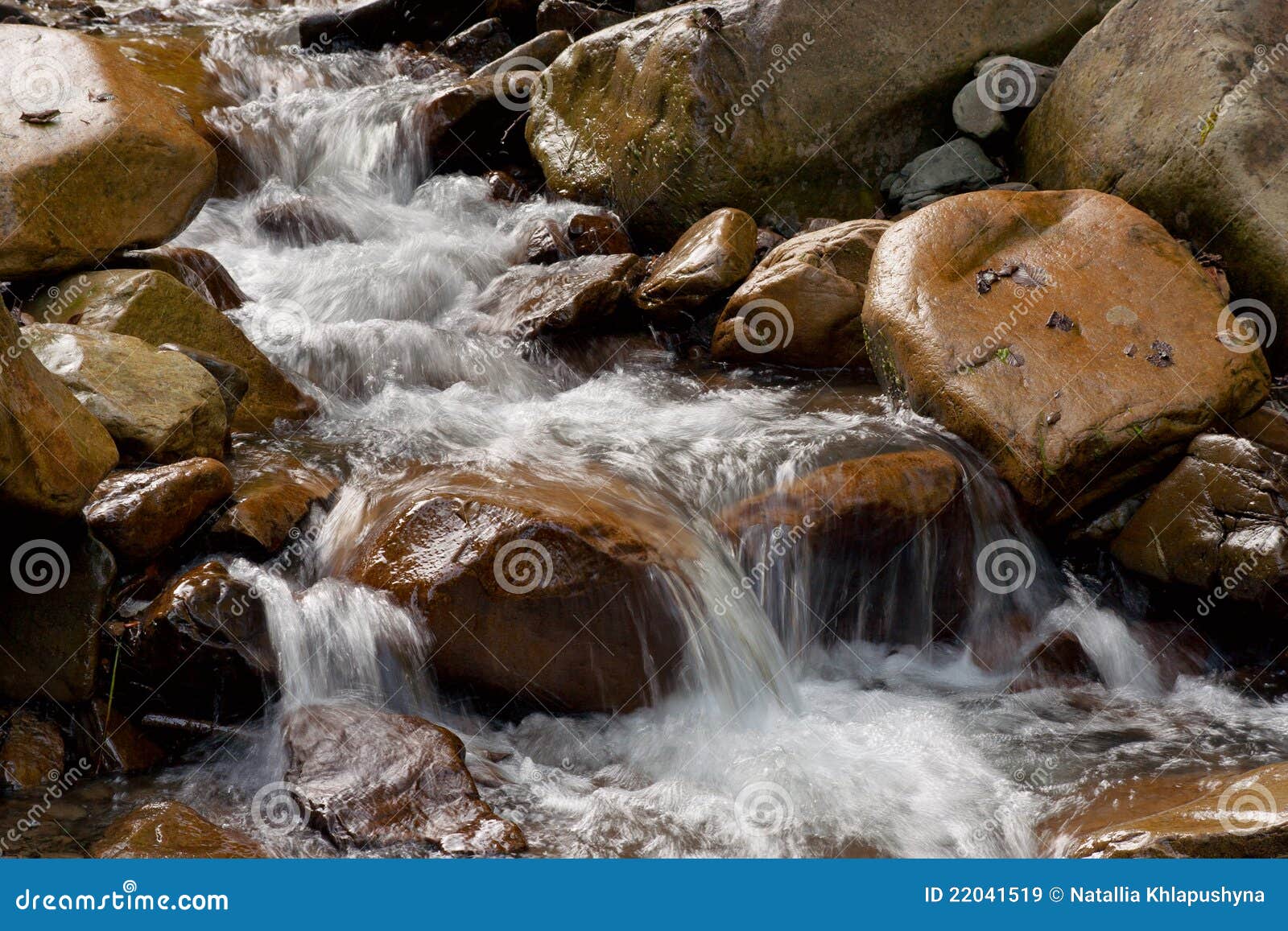 Water Flow (stream) among the Stones Stock Image - Image of clean ...