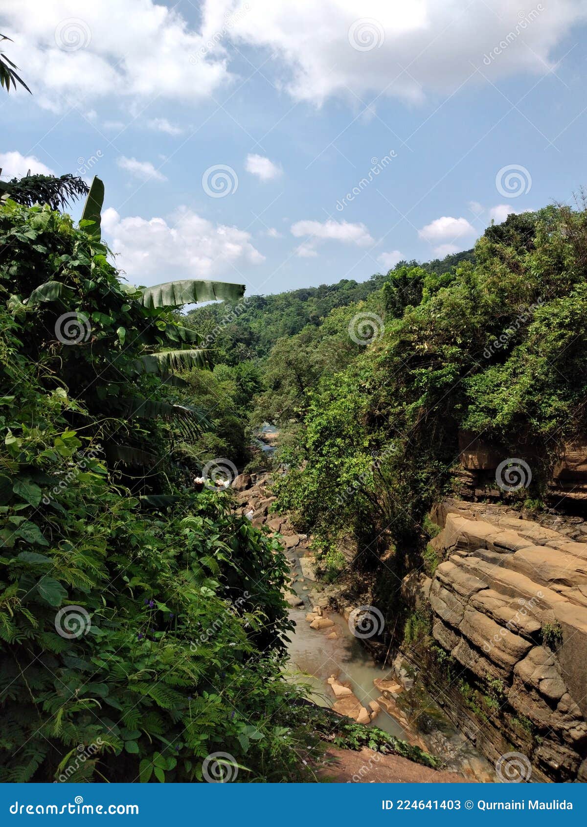 Water Flow from waterfall stock image. Image of wilderness - 224641403