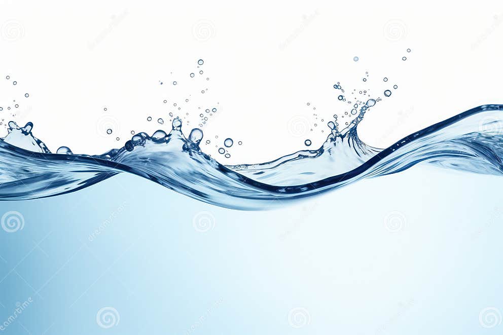 Water Flow on White Background Stock Illustration - Illustration of ...