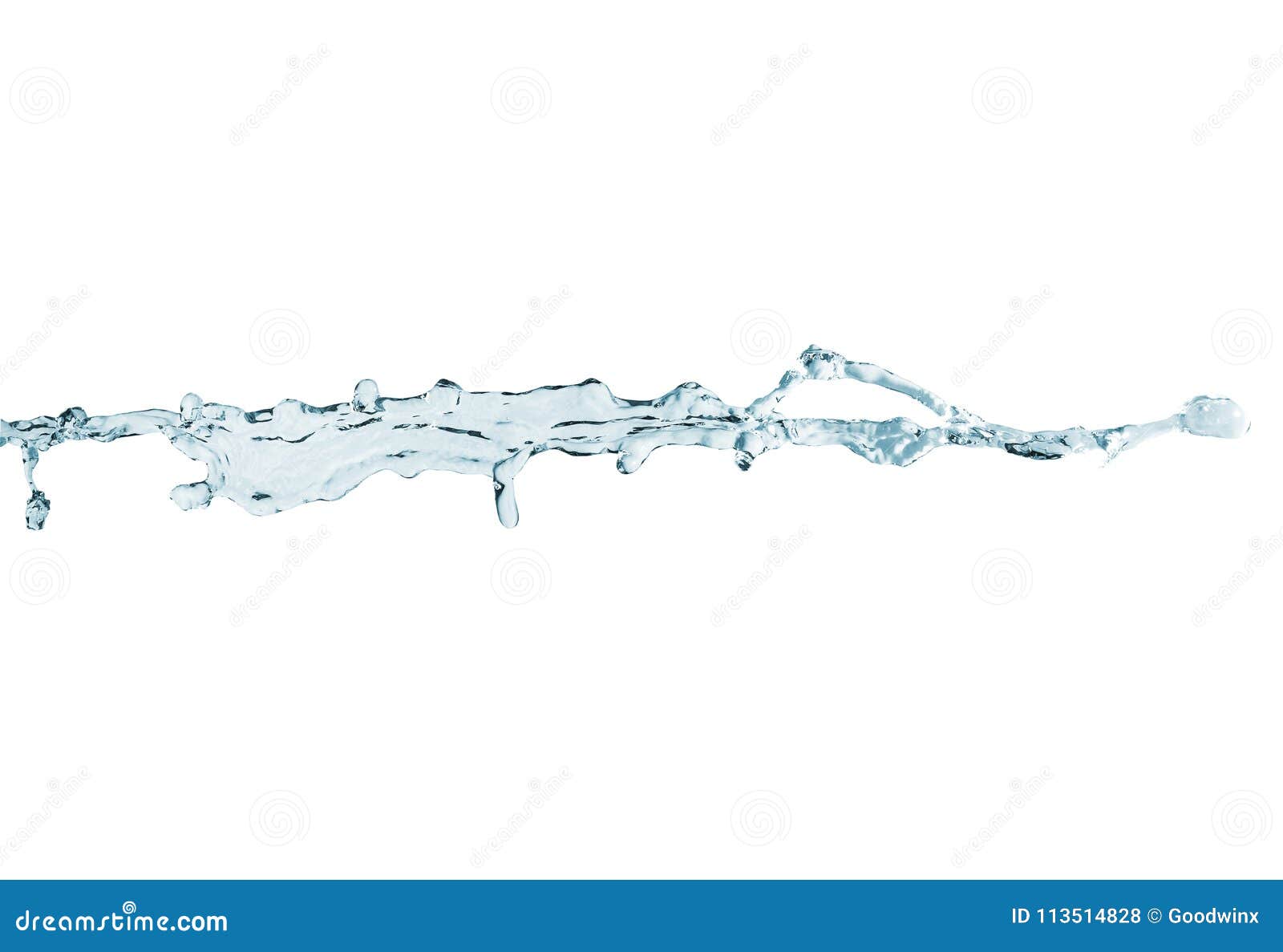 Water Flow on White Background Stock Photo - Image of frame, liquid ...