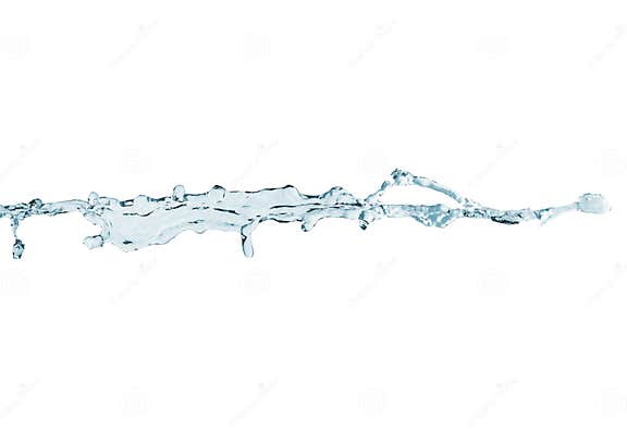 Water Flow on White Background Stock Photo - Image of frame, liquid ...