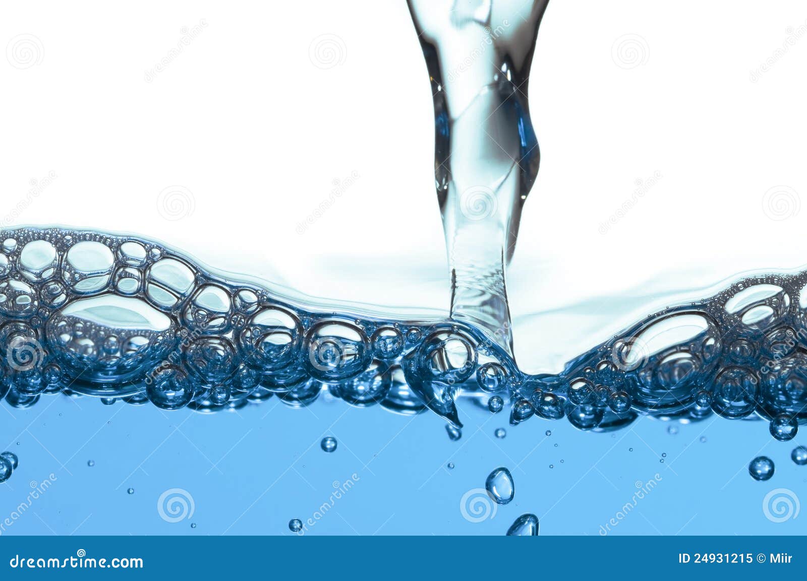 Water flowing with bubbles stock image. Image of pouring - 24931215