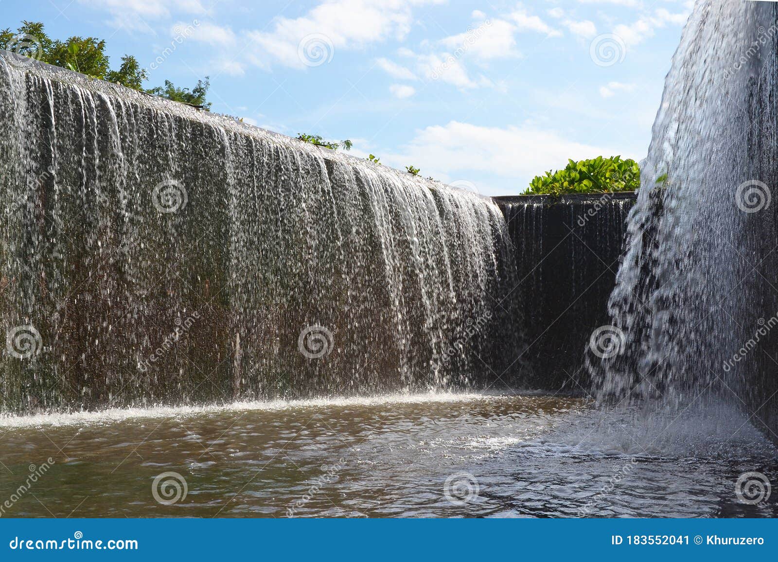 Water flowing from dam stock image. Image of fresh, energy - 183552041