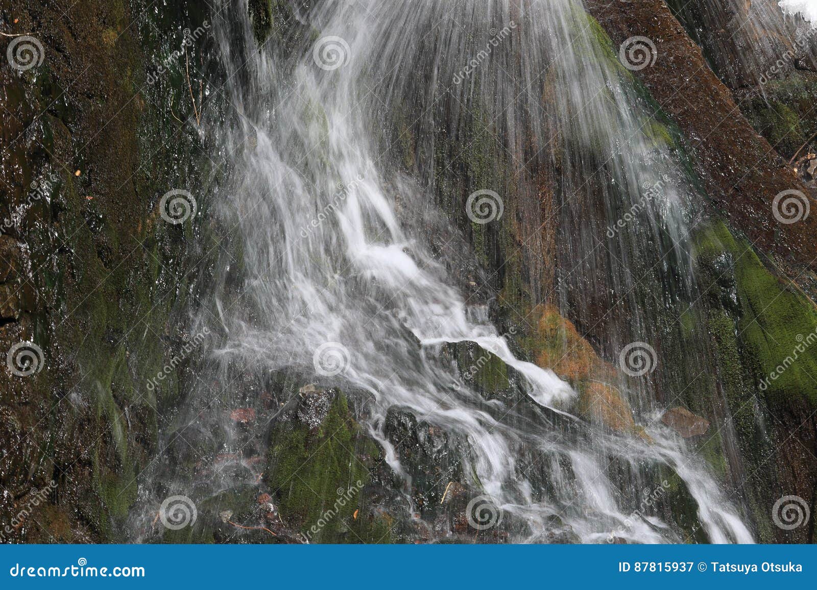 Water flowing down stock image. Image of lanscape, green - 87815937