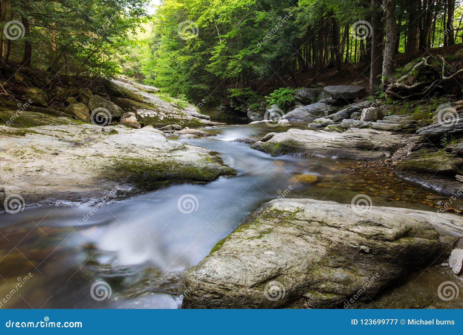 Water flowing downstream stock image. Image of flow - 123699777