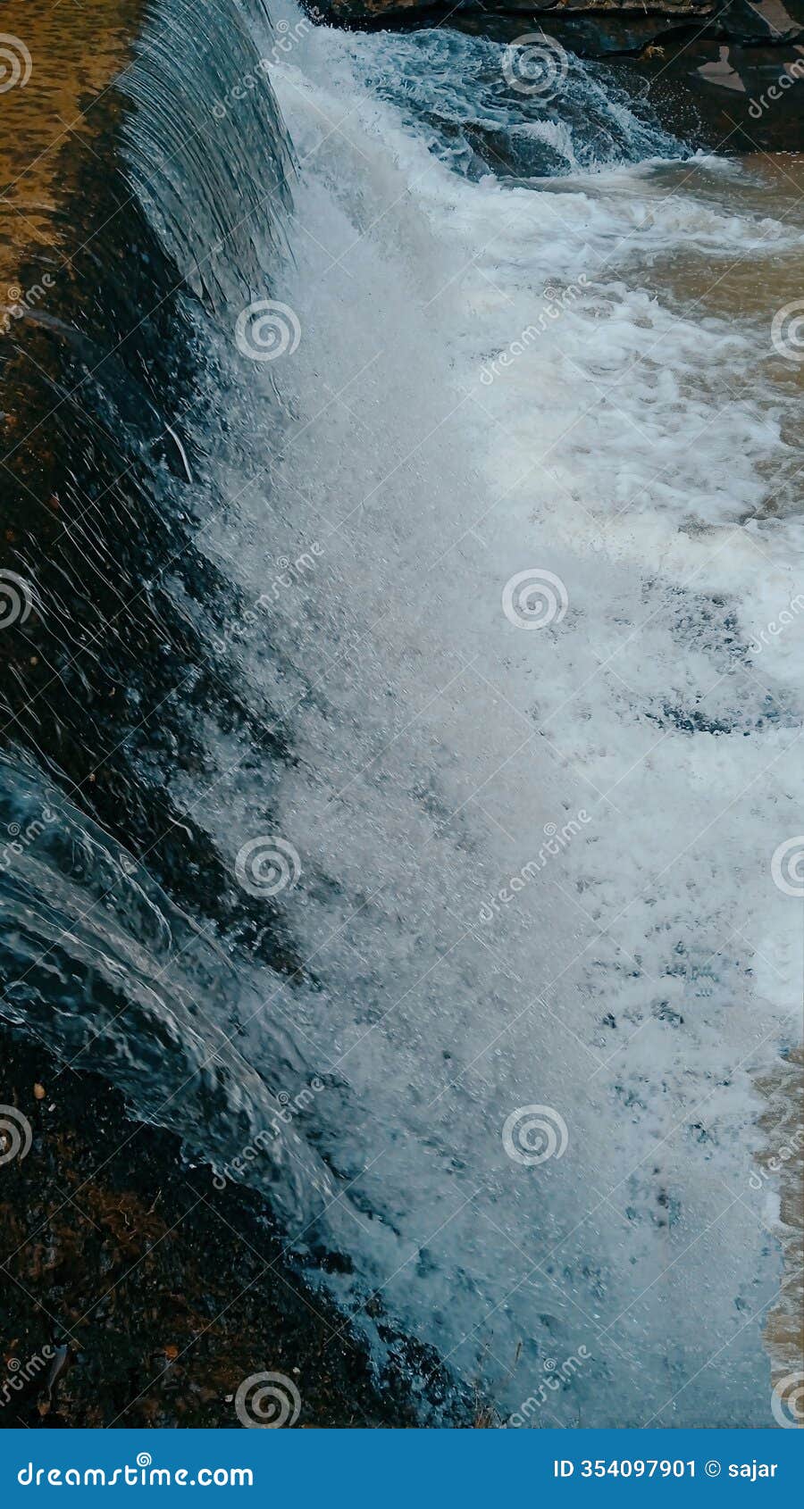 Water Flowing Fast in the River at Close Range Stock Image - Image of ...
