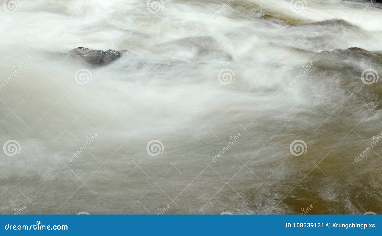 Water Flowing Fast with Stream. Stock Image - Image of background ...