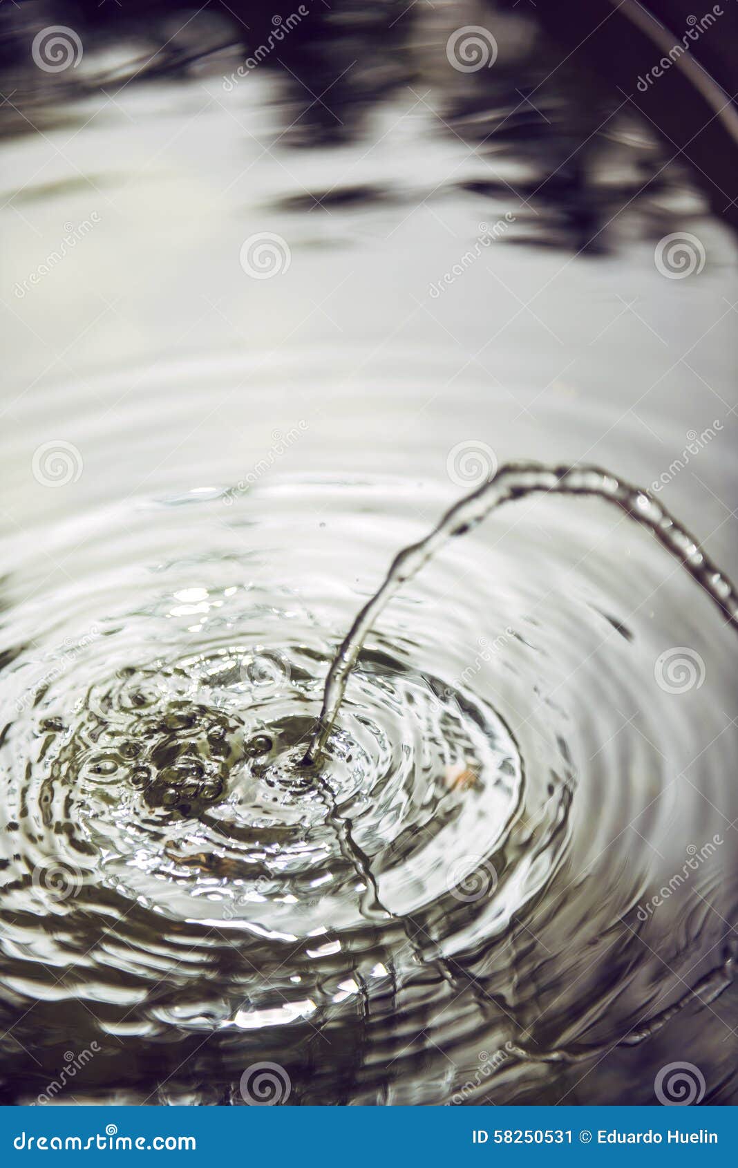 Water Flowing in Fountain Texture Background Stock Image - Image of ...