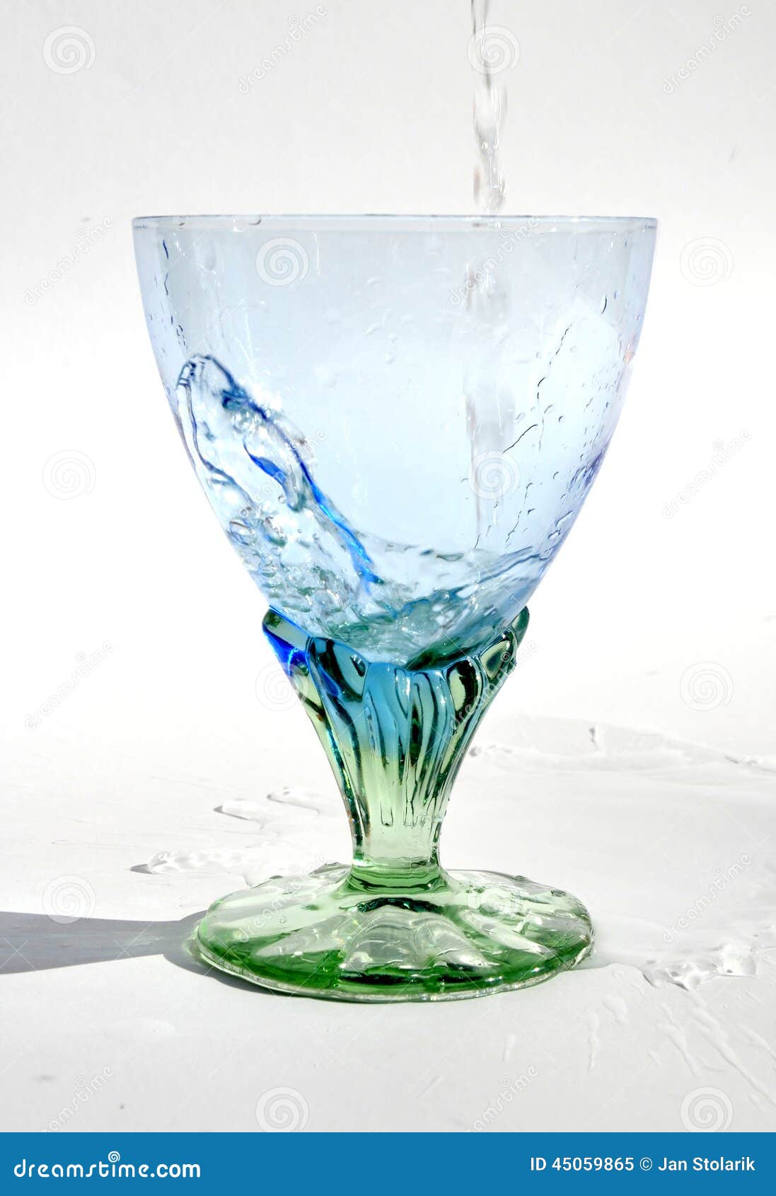 Water flowing into glass stock image. Image of falling - 45059865