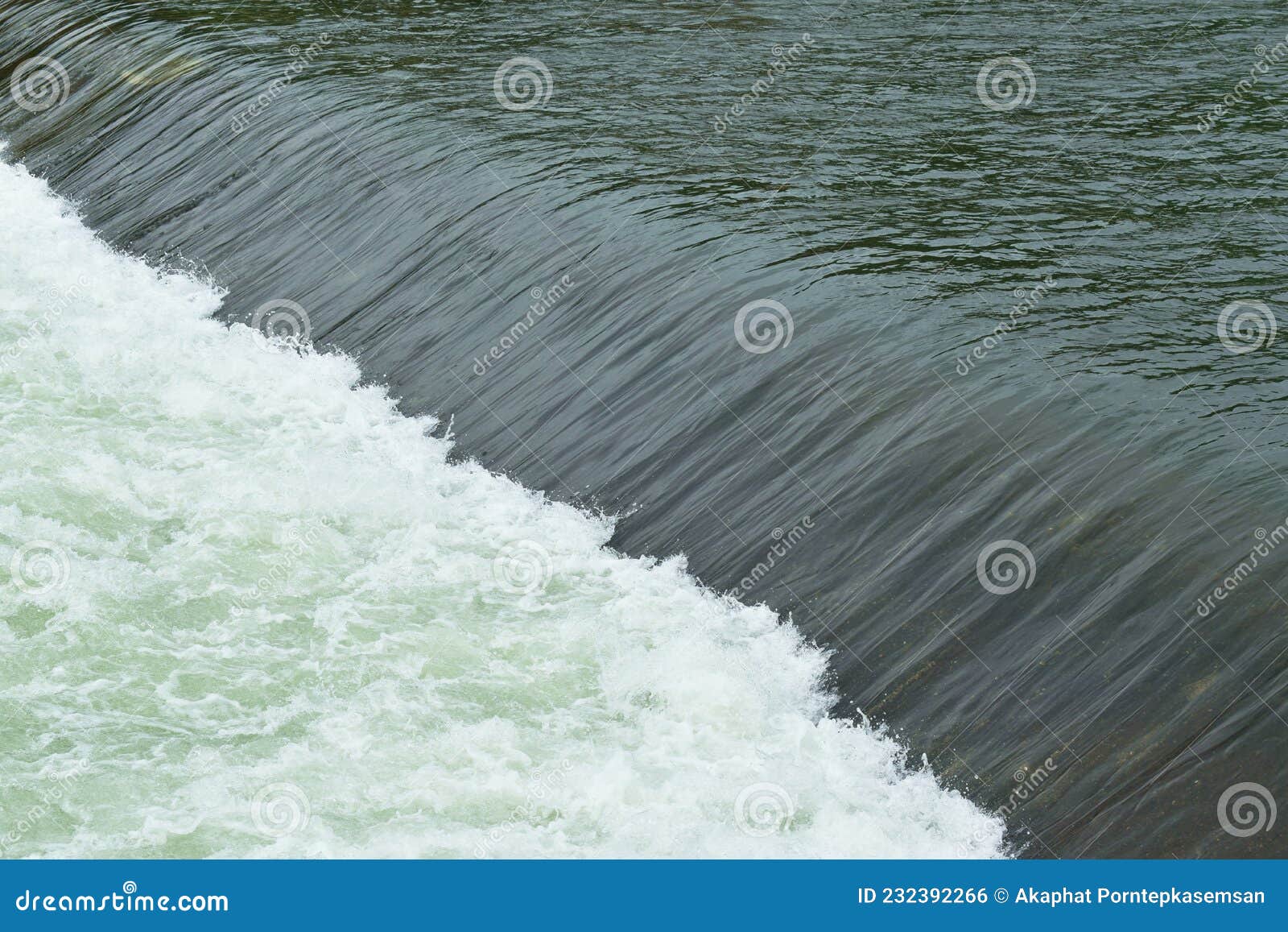 Water Flowing Make Wave and Rippled on River Stock Photo - Image of ...