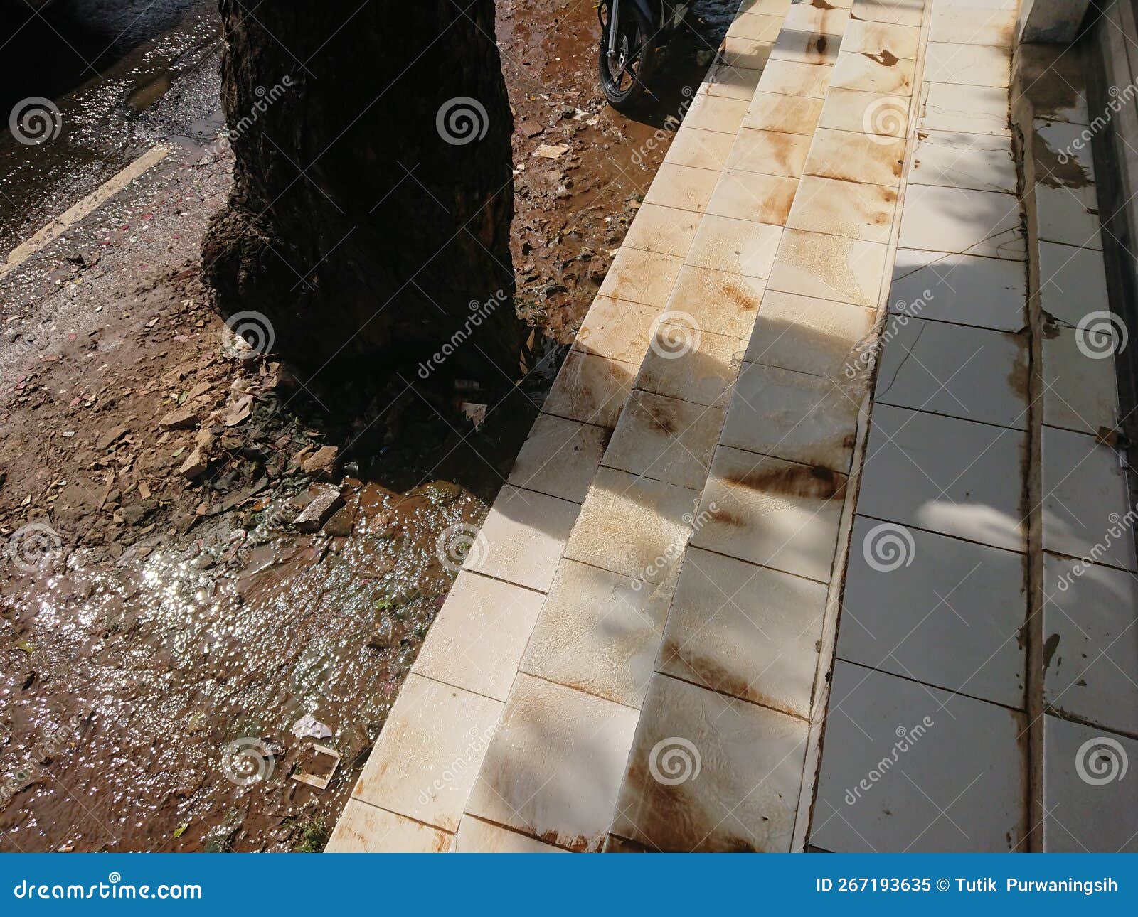 Photo of Water Flowing Out from Stair Stock Image - Image of heavy ...