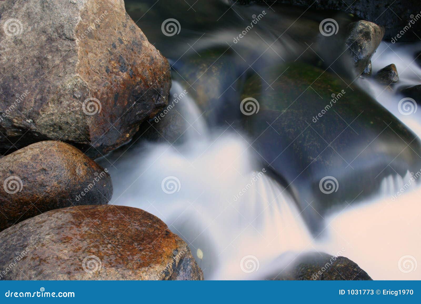 Water flowing over rocks stock image. Image of outdoors - 1031773