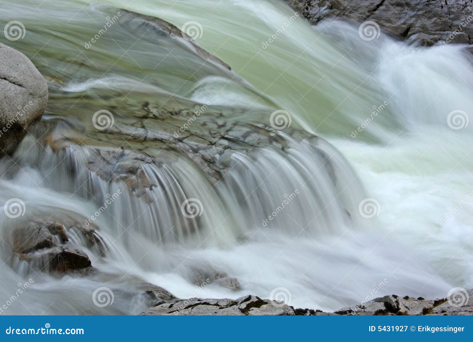 Water flowing over rocks stock image. Image of scenic - 5431927