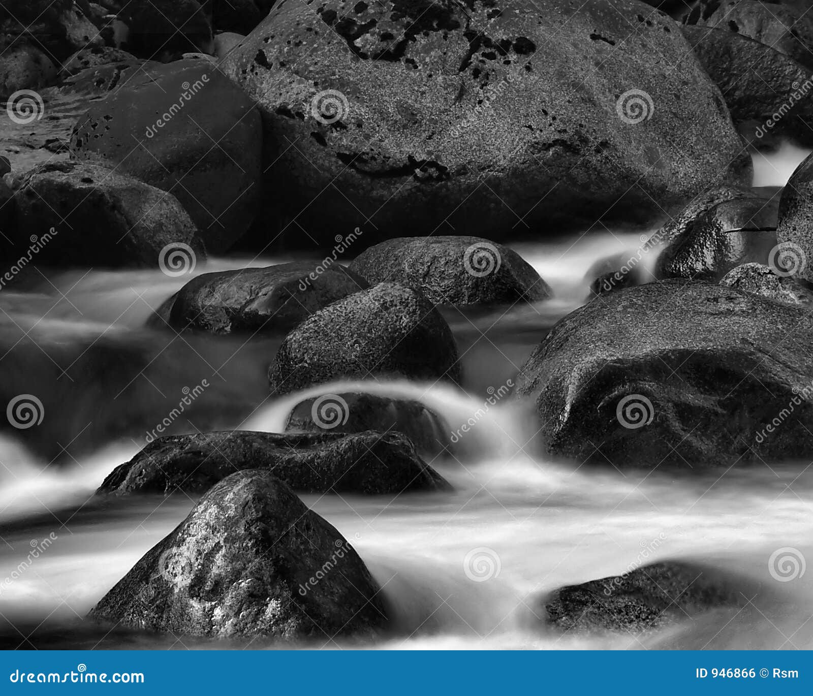 Water flowing over rocks stock photo. Image of blur, natural - 946866