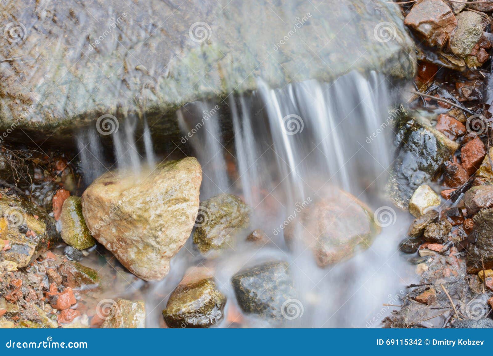 Water Flowing Over the Rocks Stock Photo - Image of like, order: 69115342