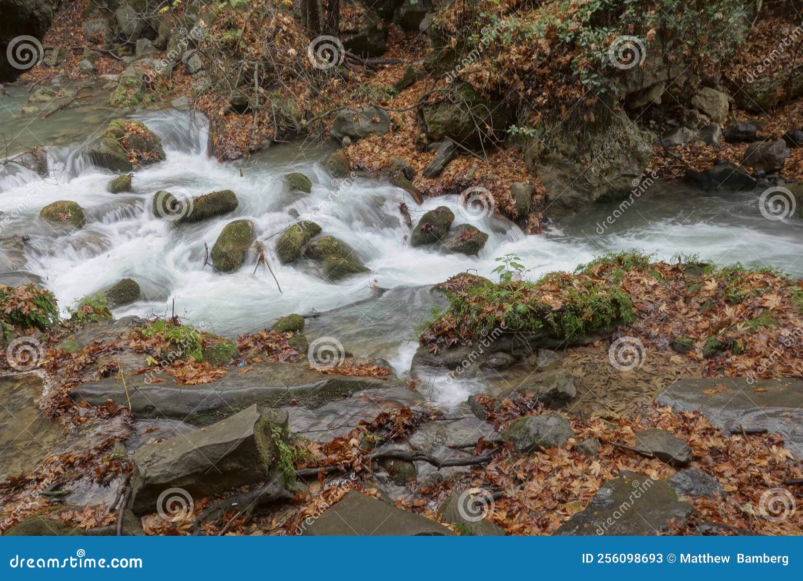Water Flowing Over Rocks Long Shutter Speed Stock Image - Image of ...