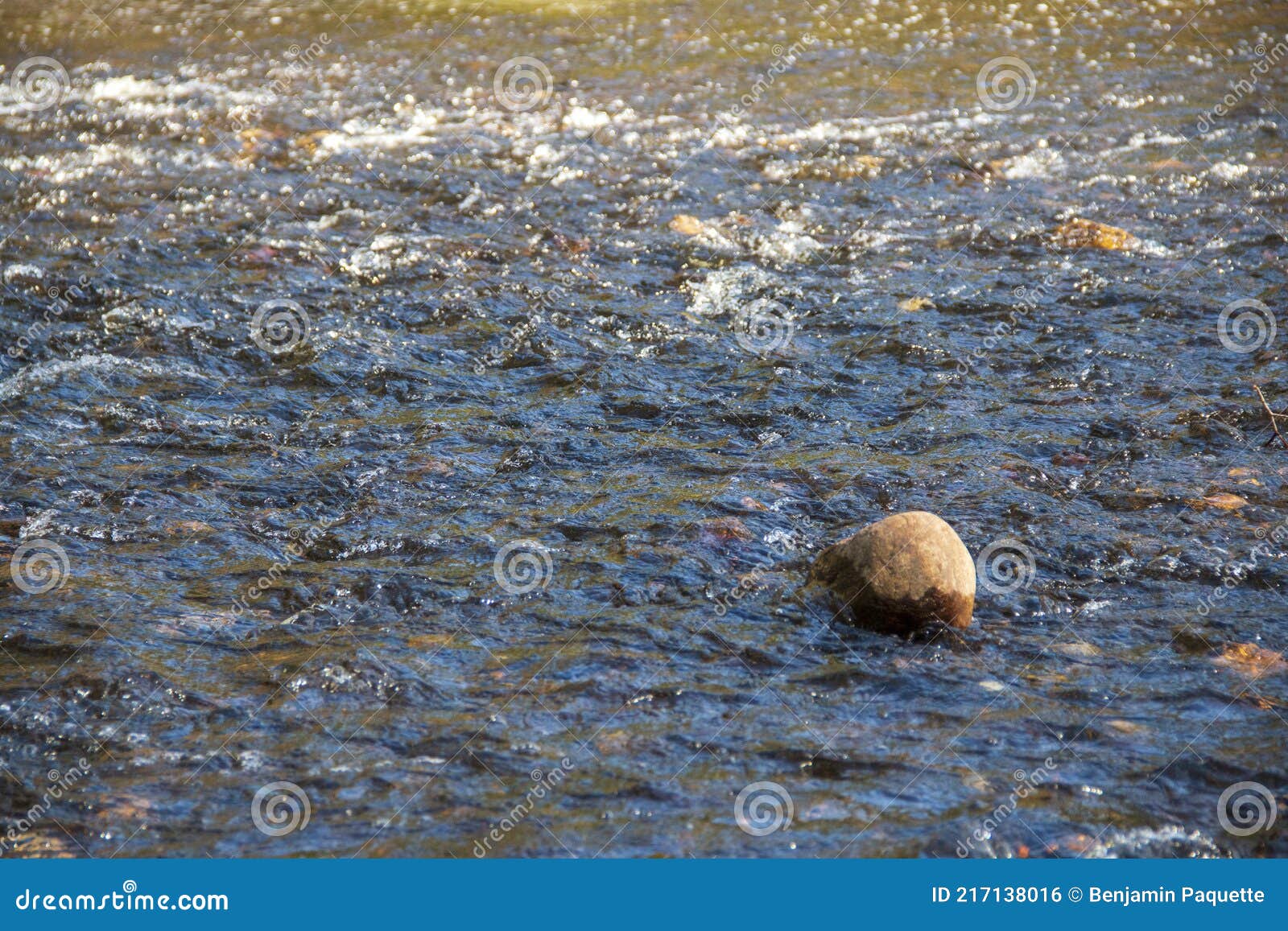 Water Flowing Over Rocks in a Stream Stock Photo - Image of rock, fall ...