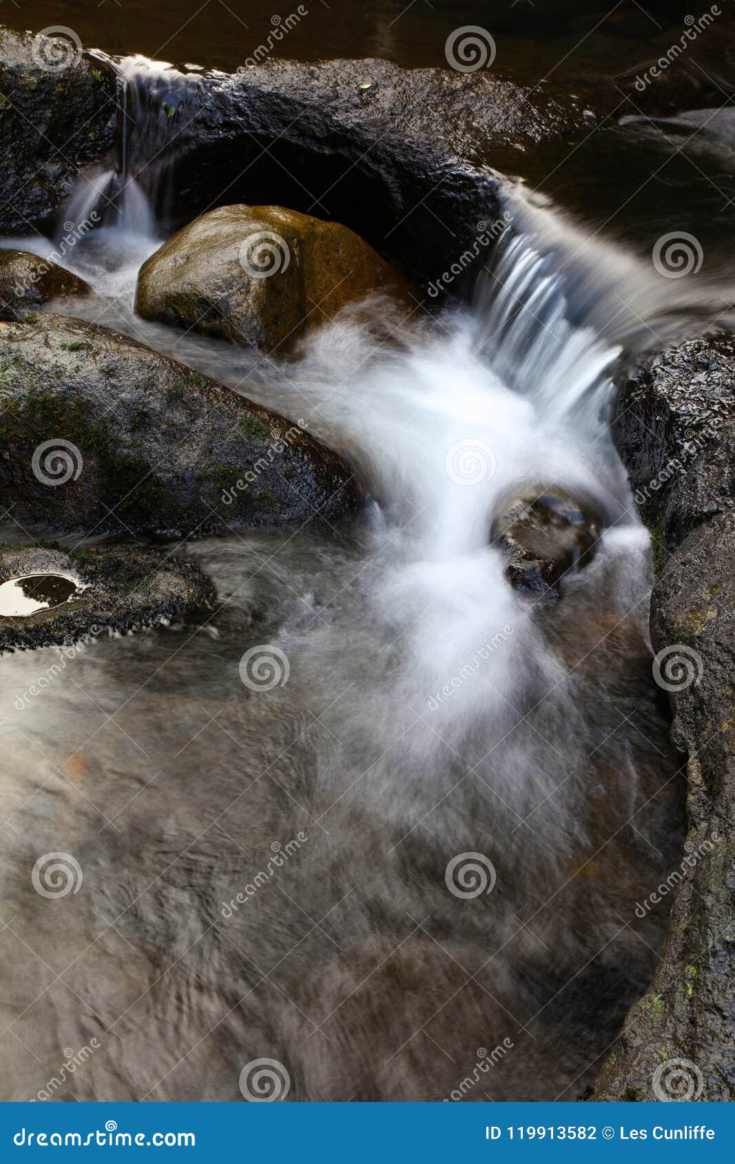 Stream and rocks stock photo. Image of cascade, clean - 119913582